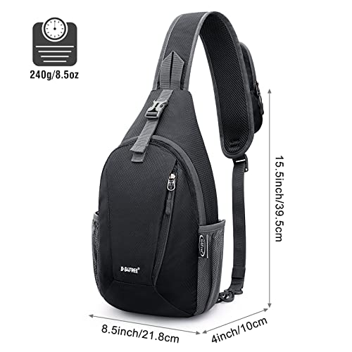 G4Free 10L Hiking Backpack Lightweight Packable Hiking Daypack+RFID Sling Bag Crossbody Sling Backpack Small for Men Women Hiking Outdoor