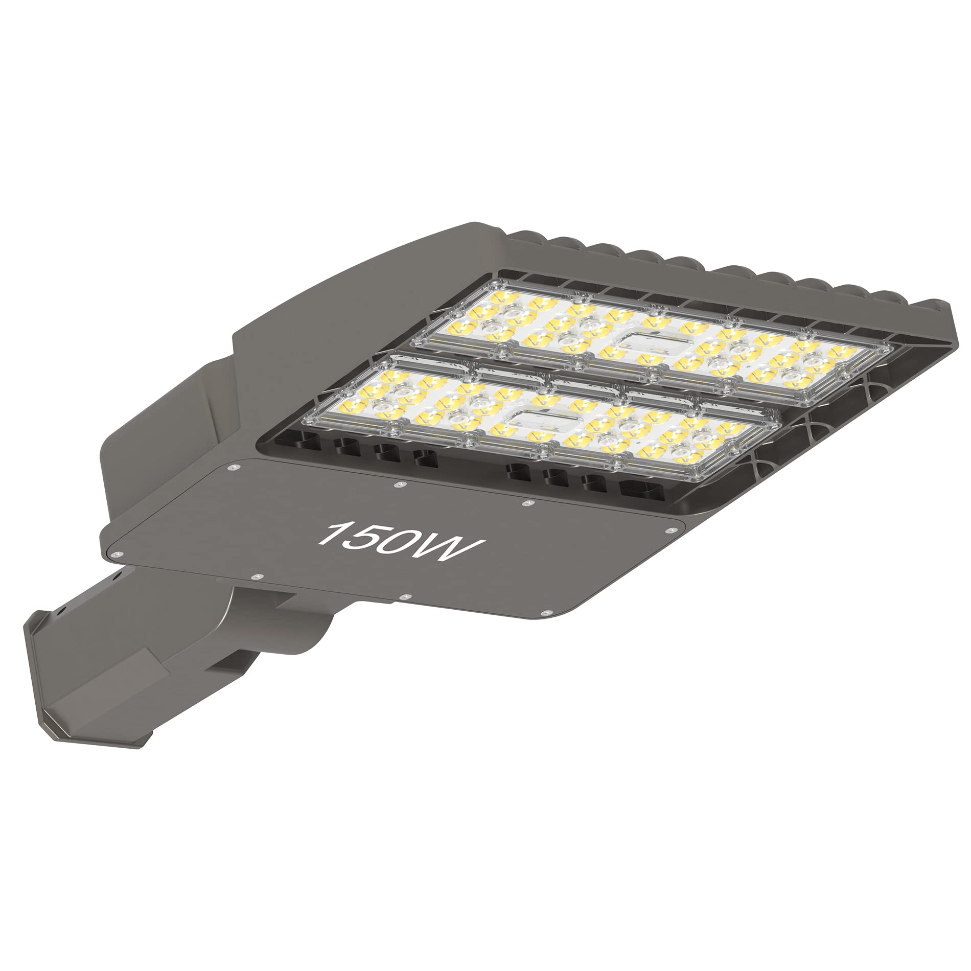 Feazac LED Parking Lot Light with Adjustable,Outdoor IP65 Shoebox Lights, 5700K, LED Street Lighting, 100-277V, Slip Fit Mount (150, Watts)
