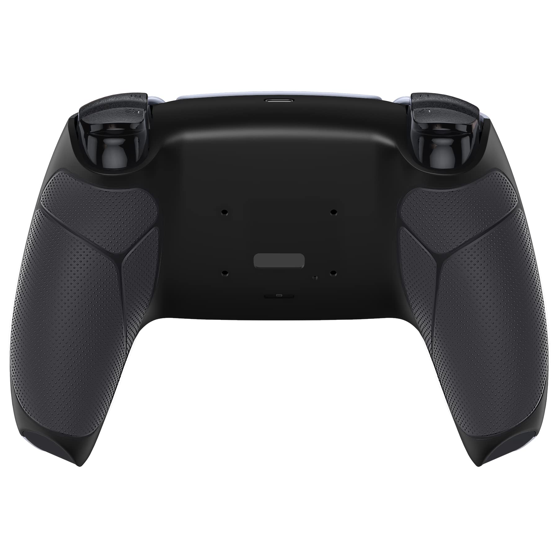 Black Performance Rubberized Grip Redesigned Back Shell for PS5 Controller eXtremerate RISE & RISE4 Remap Kit - Controller & RISE Remap Board NOT Included