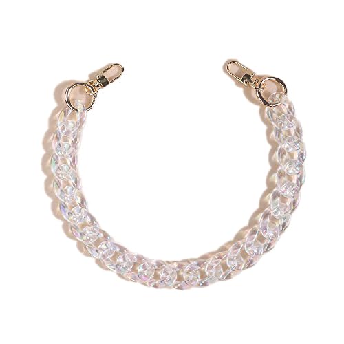 Wiwpar Acrylic Bag Straps Bag Chains Shoulder Straps Replacement Chain Strap for Women's Handbags