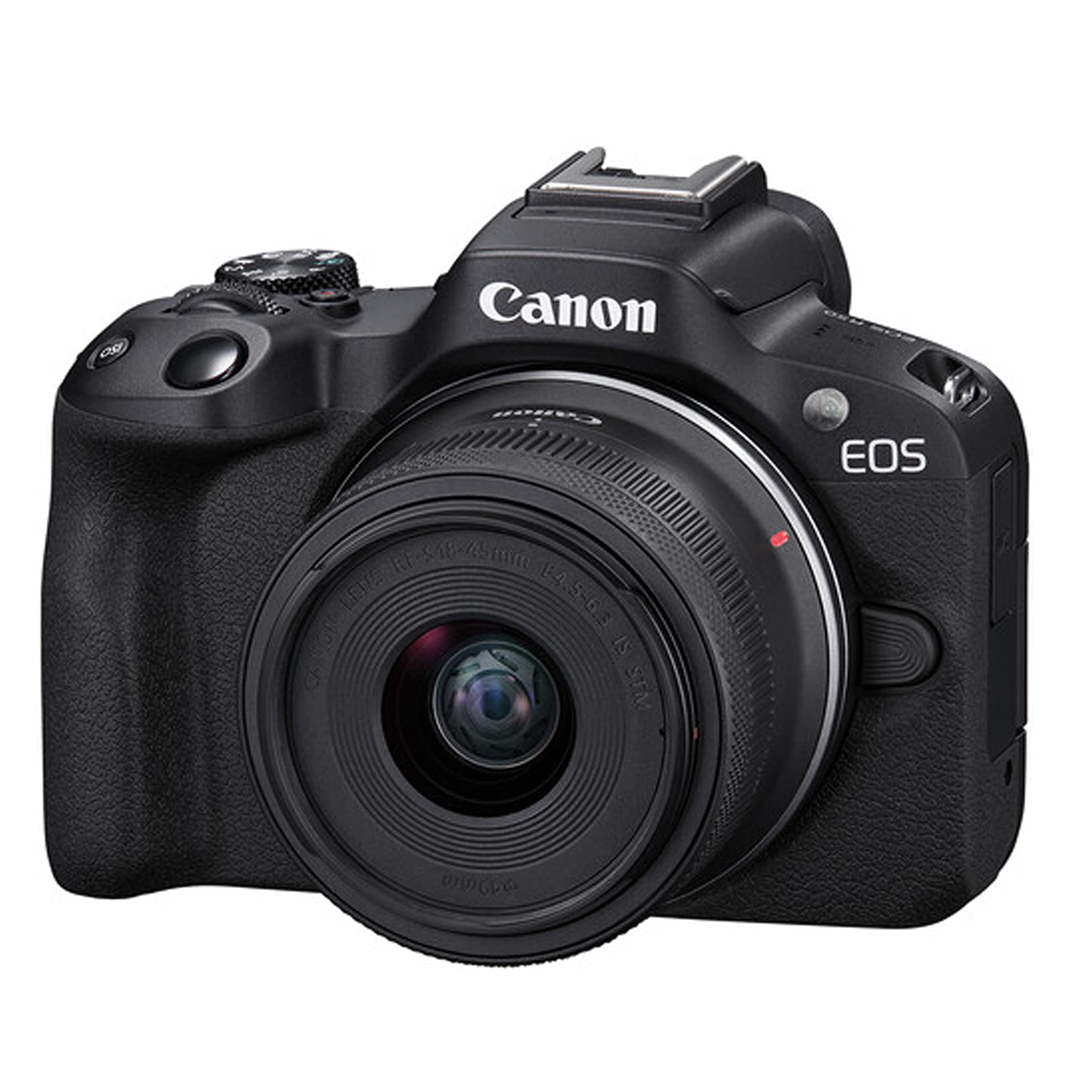 Canon EOS R50 Mirrorless Camera with 18-45mm and 55-210mm Lenses + 128GB Memory + Case + Tripod + Filters (40pc Bundle)