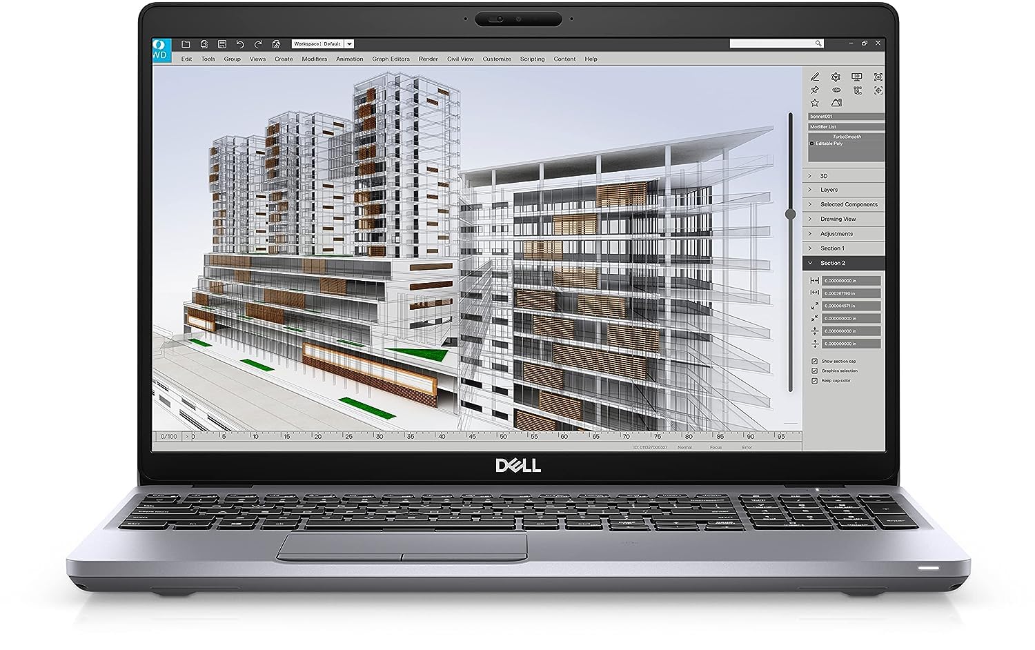 Dell Precision 3550 Laptop Notebook PC, Intel Core i5-10310U 1.70 GHz Processor, 16GB DDR4 Ram, 256GB NVMe SSD, Webcam, WiFi & Bluetooth, Type C, HDMI, Windows 10 Professional (Renewed)