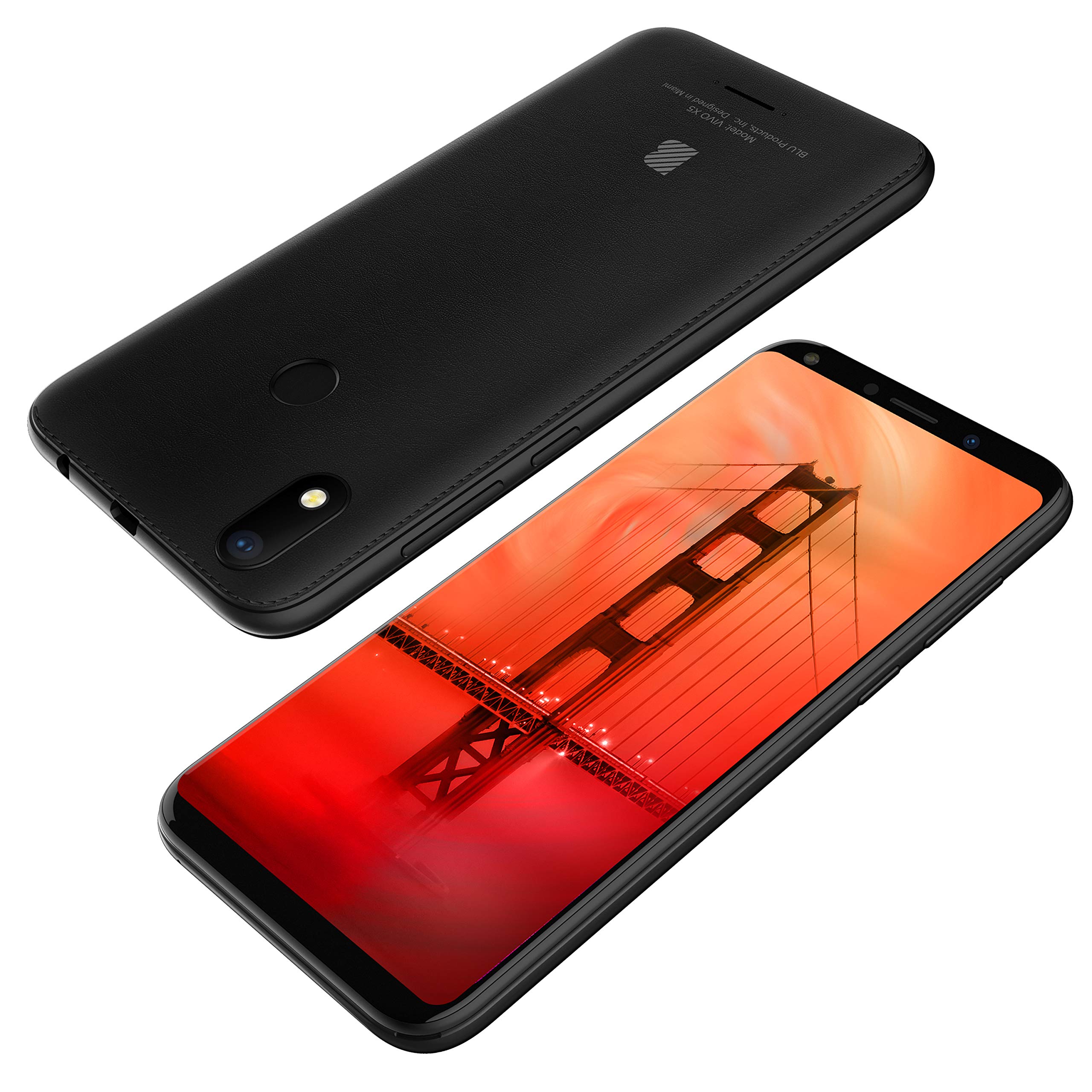 BLU Vivo X5-5.7" HD Display Smartphone, 64GB+3GB RAM-International Unlocked -Black