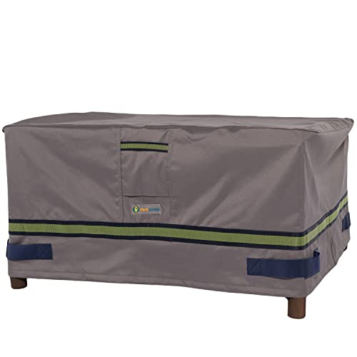 Duck Covers Classic Accessories Soteria Waterproof 26 Inch Square Patio Ottoman/Side Table Cover
