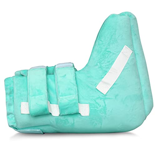 NYOrtho Heel Protector Cushion - Pressure Relieving Pillow with Cooling Gel Pack For Heel Ulcers, Opening At The Heal Soft Fabric Average Adult | Single Boot