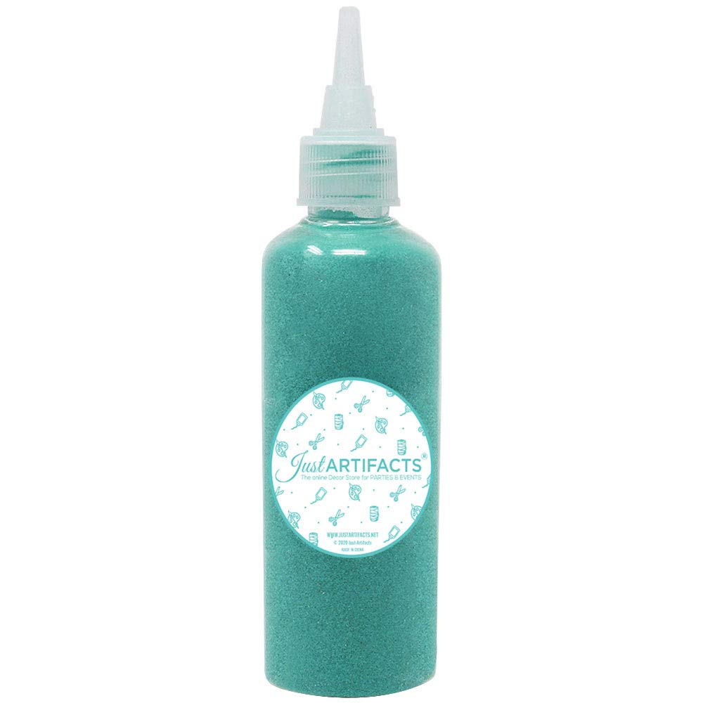 Just Artifacts Craft and Terrarium Decorative Colored Sand 6.7oz Bottle (Teal, 1pc)