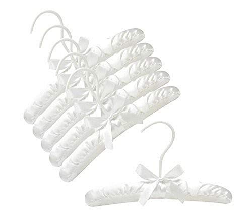 Only Hangers® 10" White Baby Satin Padded Hangers