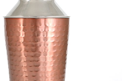 Cook Pro Inc. 3Piece 27 oz Stainless Steel Cocktail Mixer, Copper
