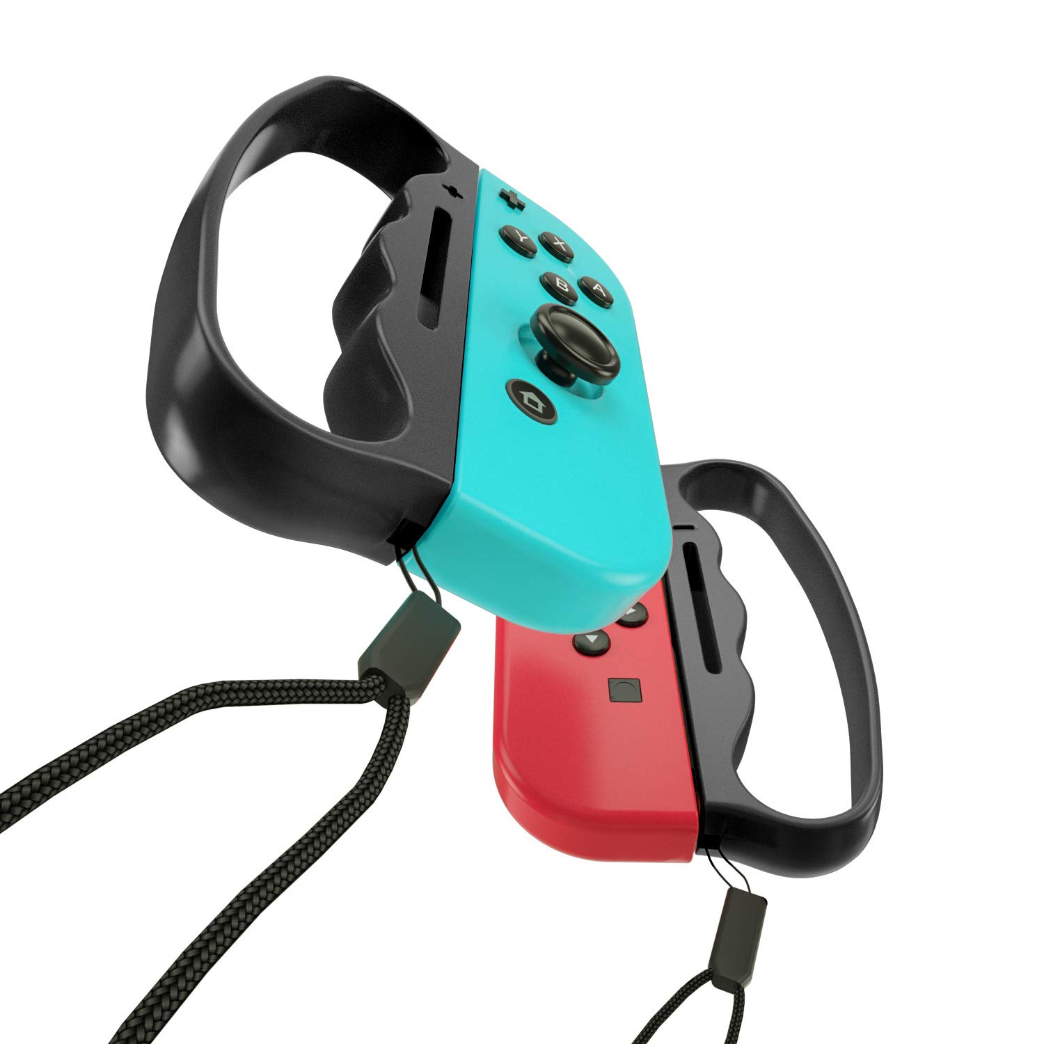 Switch Boxing Grips, Switch Accessories Compatible with Nintendo Switch Sports and Nintendo Switch Boxing Games - 2 Packs (Black)