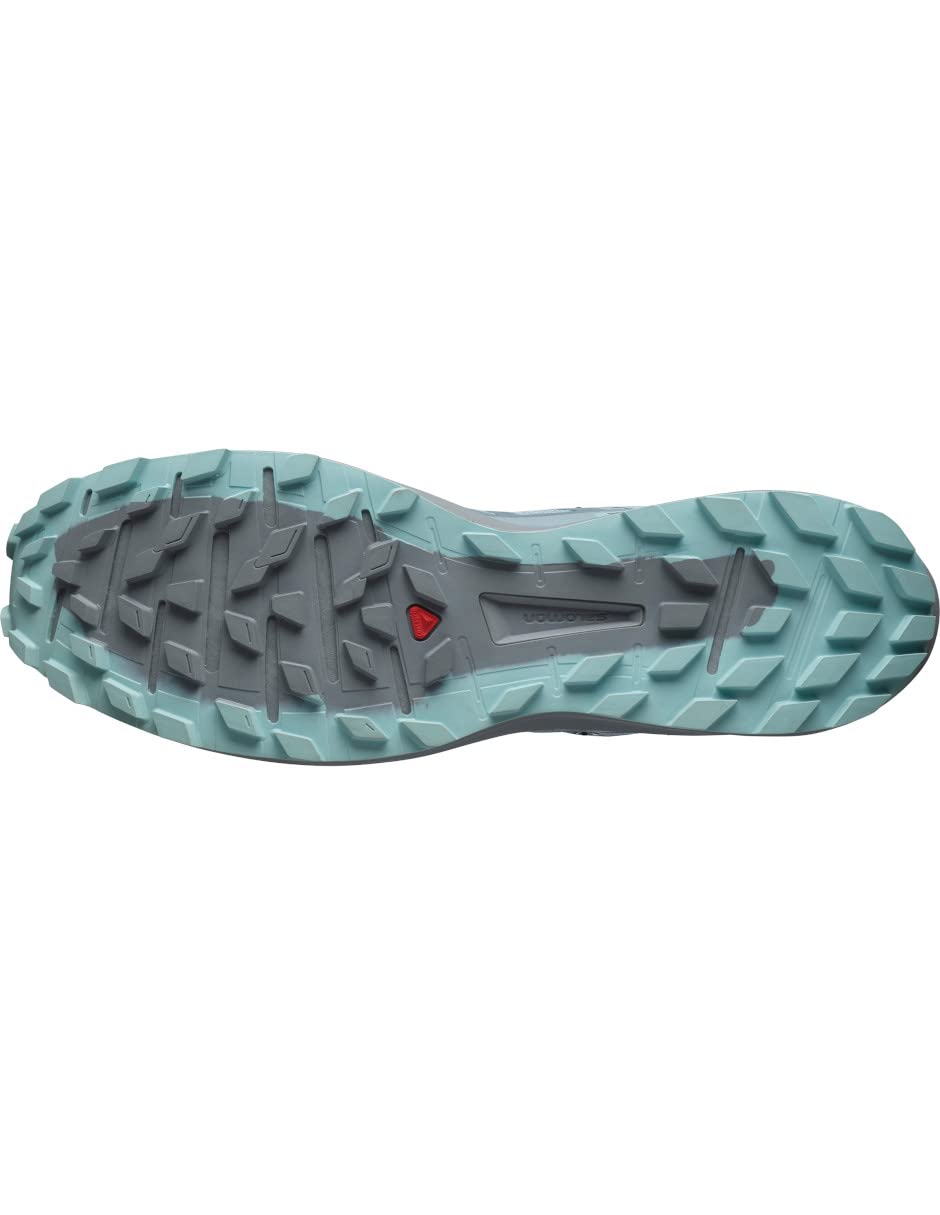 Salomon Sense Ride 4 Gore-TEX Invisible FIT Trail Running Shoes for Women, Slate/Monument/Pastel Turquoise, 9