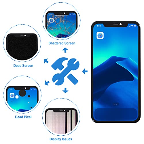 for iPhone 11 Screen Replacement, ZongCailcd Premium 6.1 inch for iPhone 11 LCD Digitizer Display for A2111, A2223, A2221, Full Assembly with Practical Repair Tools