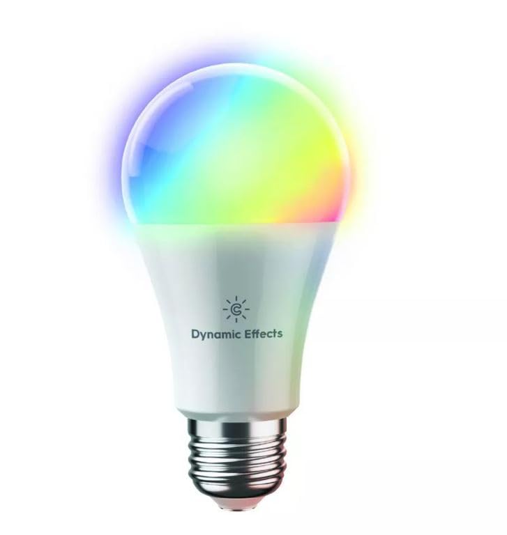 GE Cync Smart Bulb Dynamic Effects Full Color A19 2.4GHz Wi-Fi and Bluetooth Enabled, Works with Google Assistant and Amazon Alexa, No Hub Required (1-Pack)