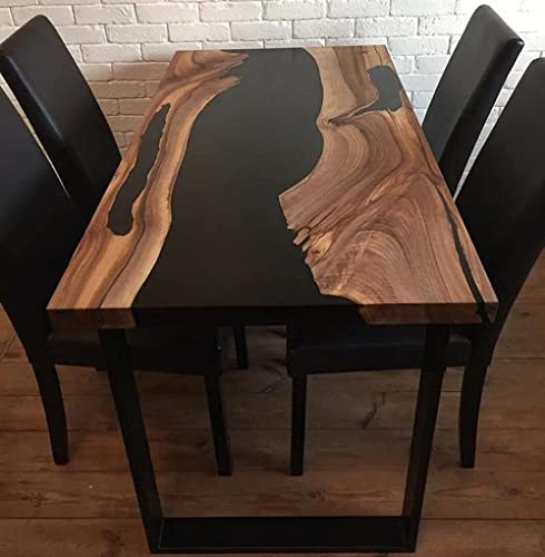 Epoxy Table, Epoxy Resin River Table, Live Edge Wooden Table, Natural Wood,Dining table, Natural Epoxy Table, Resin Table 54X27 inch