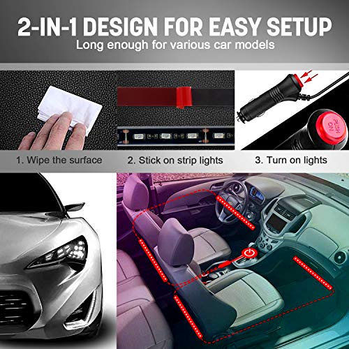 Pilot CZ-3055W Flexible 36 Inch Interior/Exterior LED Light Strip - White/Cut to Fit - Multi-Purpose Automotive or Home Use, Water Resistant with Easy-Peel Tape Included
