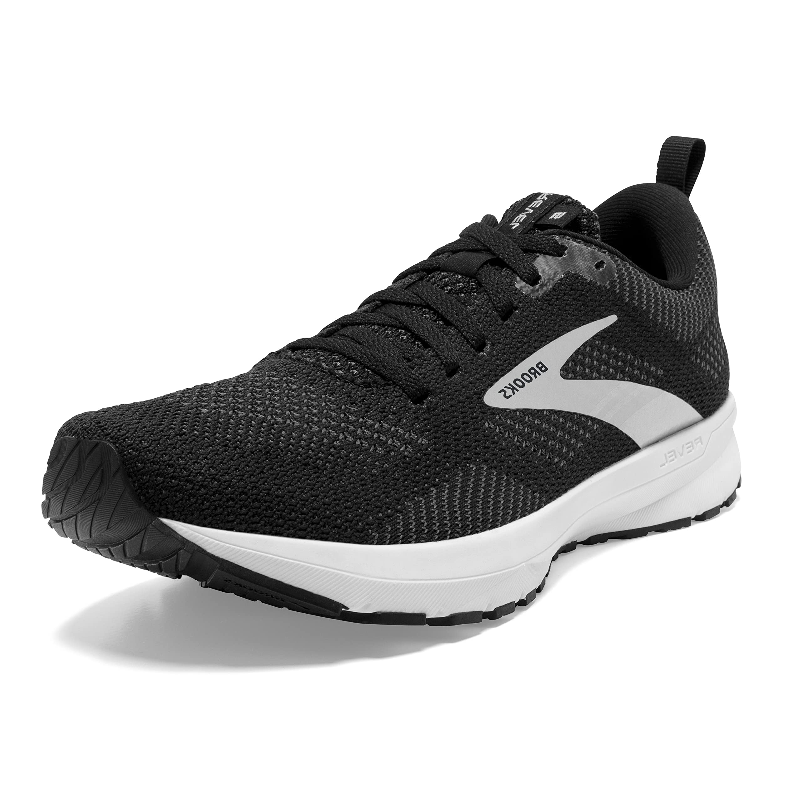 Brooks Women's Revel 5 Neutral Running Shoe - Black/Metallic/White - 10