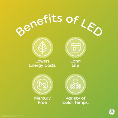 GE LED+ Motion Sensor LED Light Bulbs, 15W, PAR38 Outdoor Security Floodlight, Warm White (2 Pack)