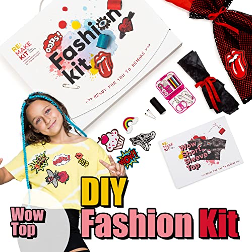 Wow Short Sleeve Top- Design Your own Personalized Wow Short Sleeve top with a DIY Arts & Crafts kit! Suited for Kids Aged 11-12 and for Group Activities.