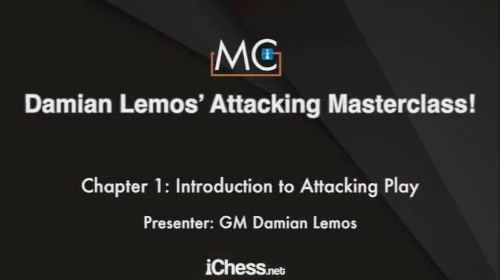 MASTERCLASS - Damian Lemos' Attacking Masterclass β GM Damian Lemos - Over 10 Hours of Content! Instructional Chess DVD