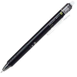 Pilot FriXion Ball Knock Retractable Erasable Gel Ink Pens,Fine Point, - 0.5mm - Black Ink- Value set of 3 & 3 Gel Ink Pen Refill Pack