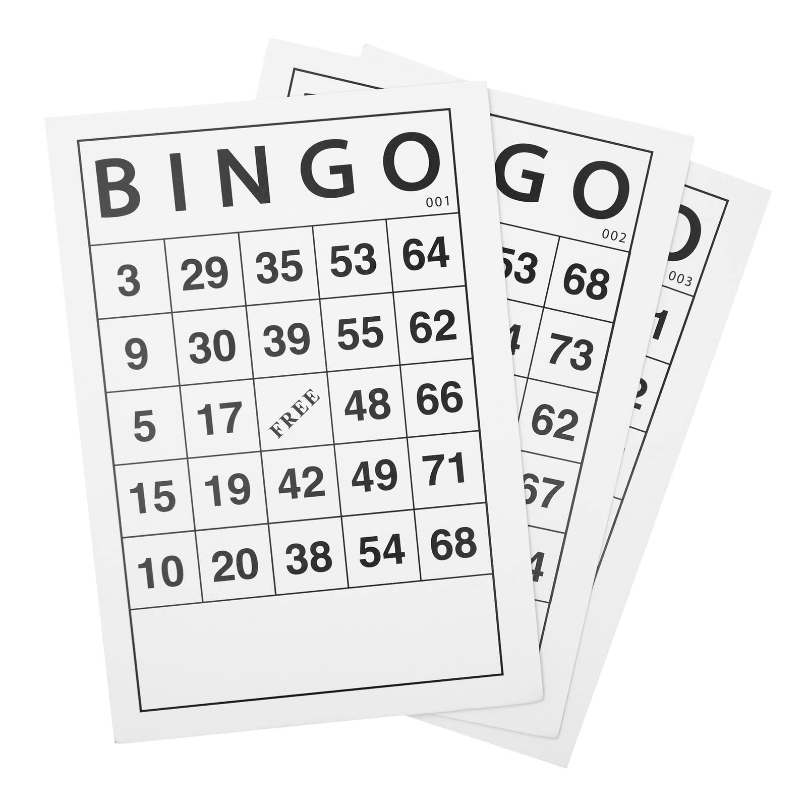 Juvale 180 Sheets Reusable Paper Bingo Cards Bulk for Adults, Disposable Number Game Set for Large Groups (4x6 in)