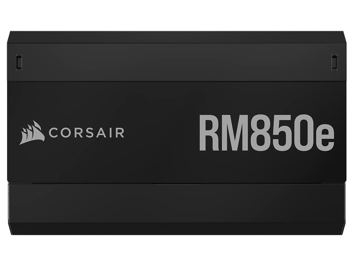 Corsair RM850e Fully Modular Low-Noise ATX Power Supply (Dual EPS12V Connectors, 105°C-Rated Capacitors, 80 Plus Gold Efficiency, Modern Standby Support), Black