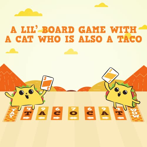 Tacocat Spelled Backwards by Exploding Kittens - 2 Players - Ages 7+ - 15 Minutes to Play - Clever Family Board Game - Couples Game, Family Game Night, Kid and Adult Board Game