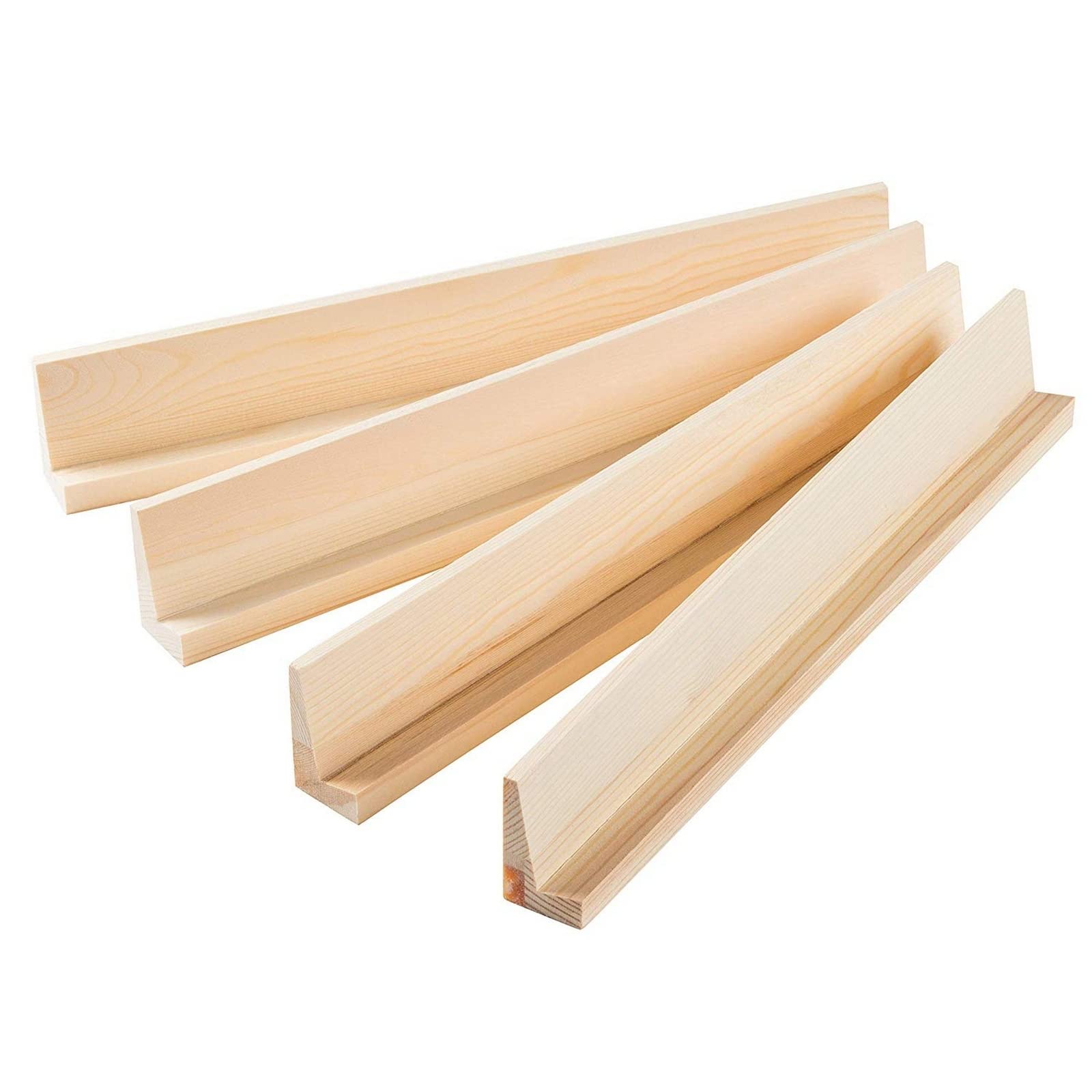 Juvale 4 Pack Domino Holder 13 inches, Wooden Dominoes Racks Trays Stand for Domino Table, Mexican Train, Chicken Foot, Mahjong Game