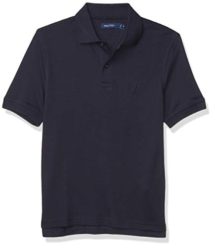 Nautica Men's Classic Fit Interlock Polo, Navy, XX-Large