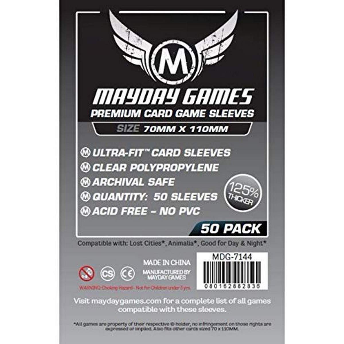 Mayday Games Lost Cities Sleeves (70x110mm) - 50 Premium Sleeves