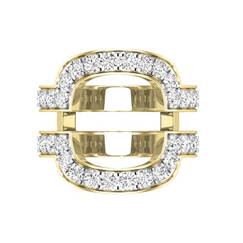 Dazzlingrock Collection Round White Diamond Enhancer Ring (White Diamond 2.07 ctw) in 14K Yellow Gold, Size 5.5