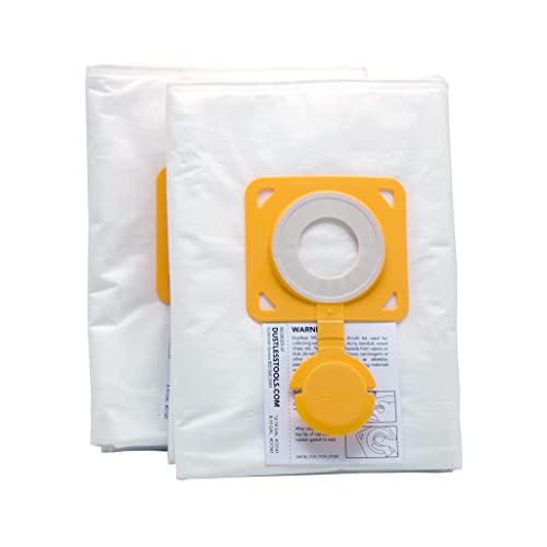 Dustless Technologies Wunderbag- Shop Vac Universal High Capacity Pre-Filter bags for Wet Dry Vacuums, 2 Pack (8-10 Gallon). Commercial, Contractor, Professional, Home use. Wet and Dry