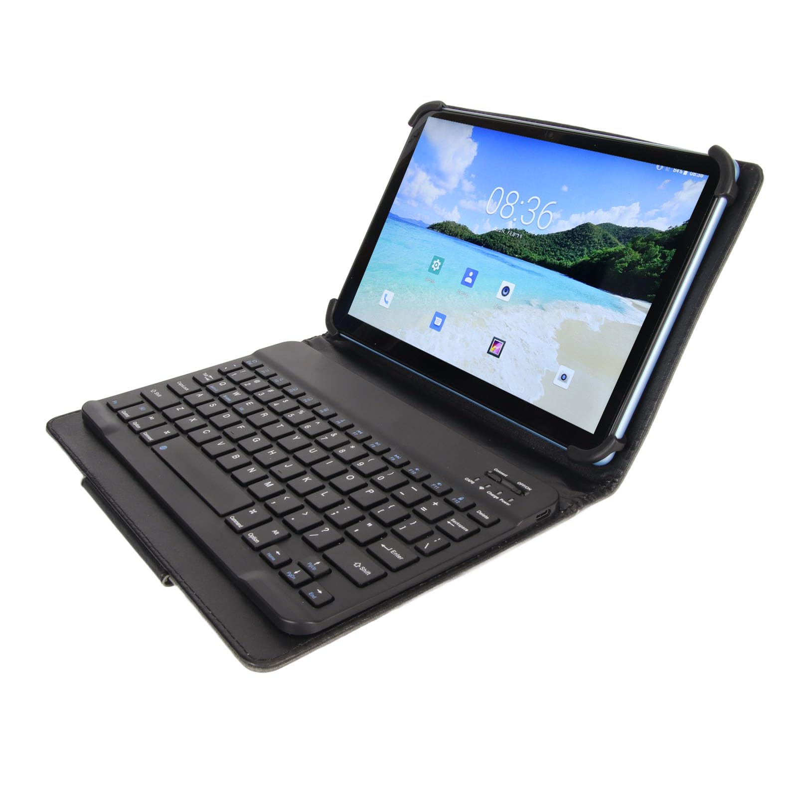 DAUZ 10.1 Inch Tablet, 16MP Rear Camera 8GB RAM 256GB ROM Quad Core Processor FHD Screen 10.1 Inch Tablet PC for 12 for Entertainment for Work (US Plug)