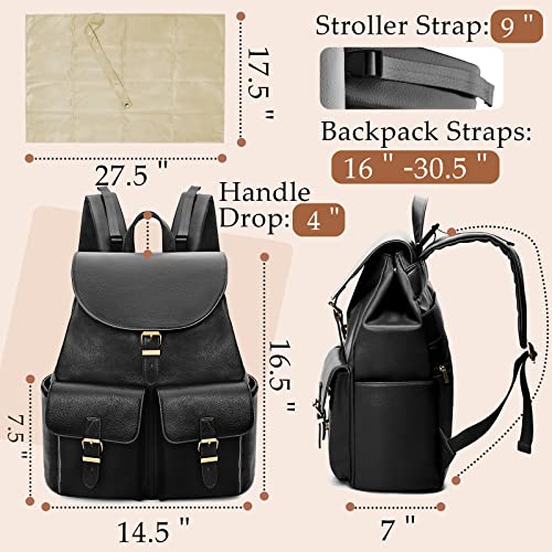 Omanmoli Diaper Bag Backpack Leather Diaper Bag Backpack Baby Bag Diaper Bag Organizer