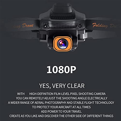 Mini Drone with 1080p Dual HD Camera, Foldable Quadcopter HD Camera Remote Control Toys Gifts for Beginner with Altitude Hold Headless Mode One Key Start Aircraft