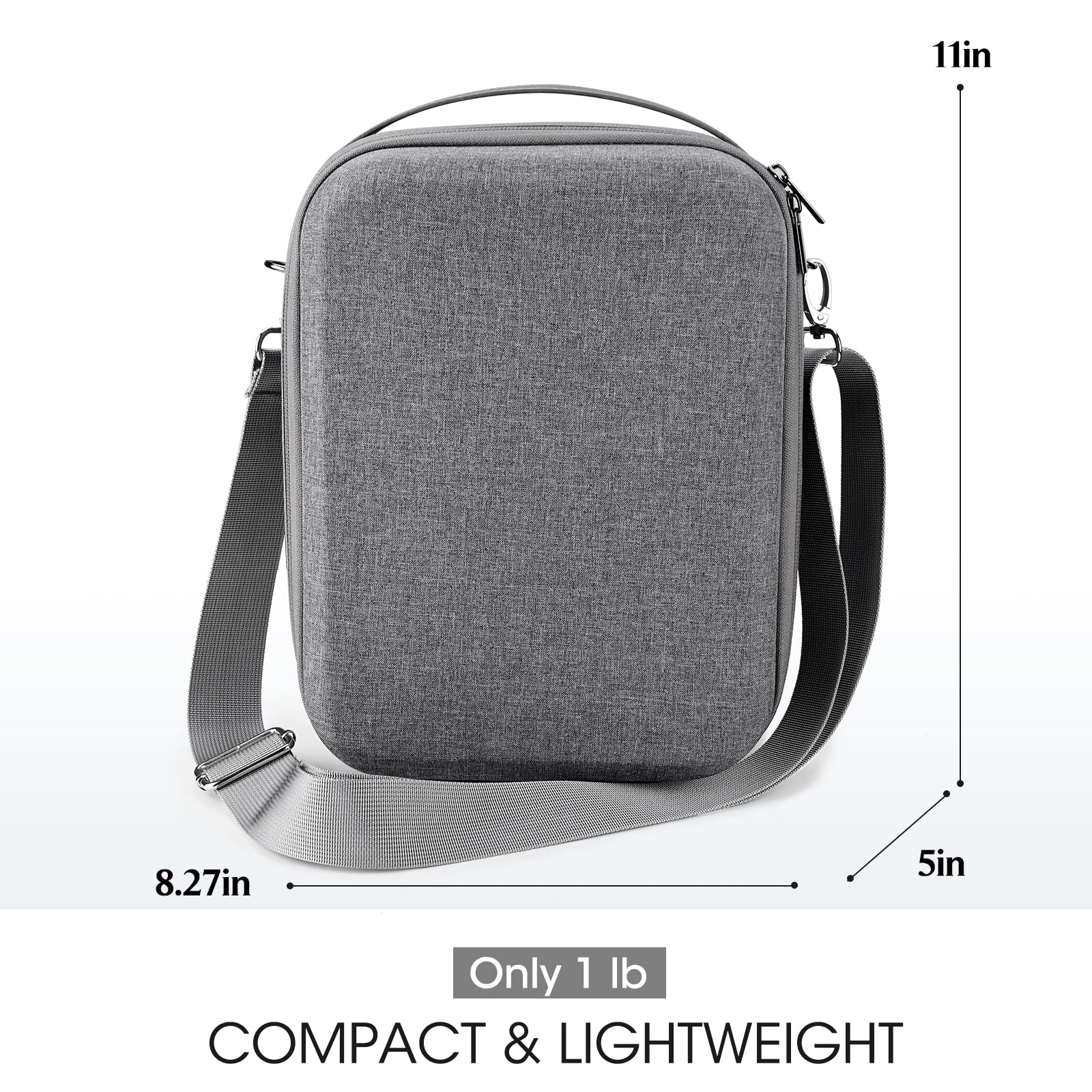 Carrying Case for Oculus Quest 2, Fits Official Elite Strap, Portable Hard Case for VR Headset Touch Controllers, VR Goggles Travel Case with Shoulder Strap Lens Pad Cleaning Kit Accessories