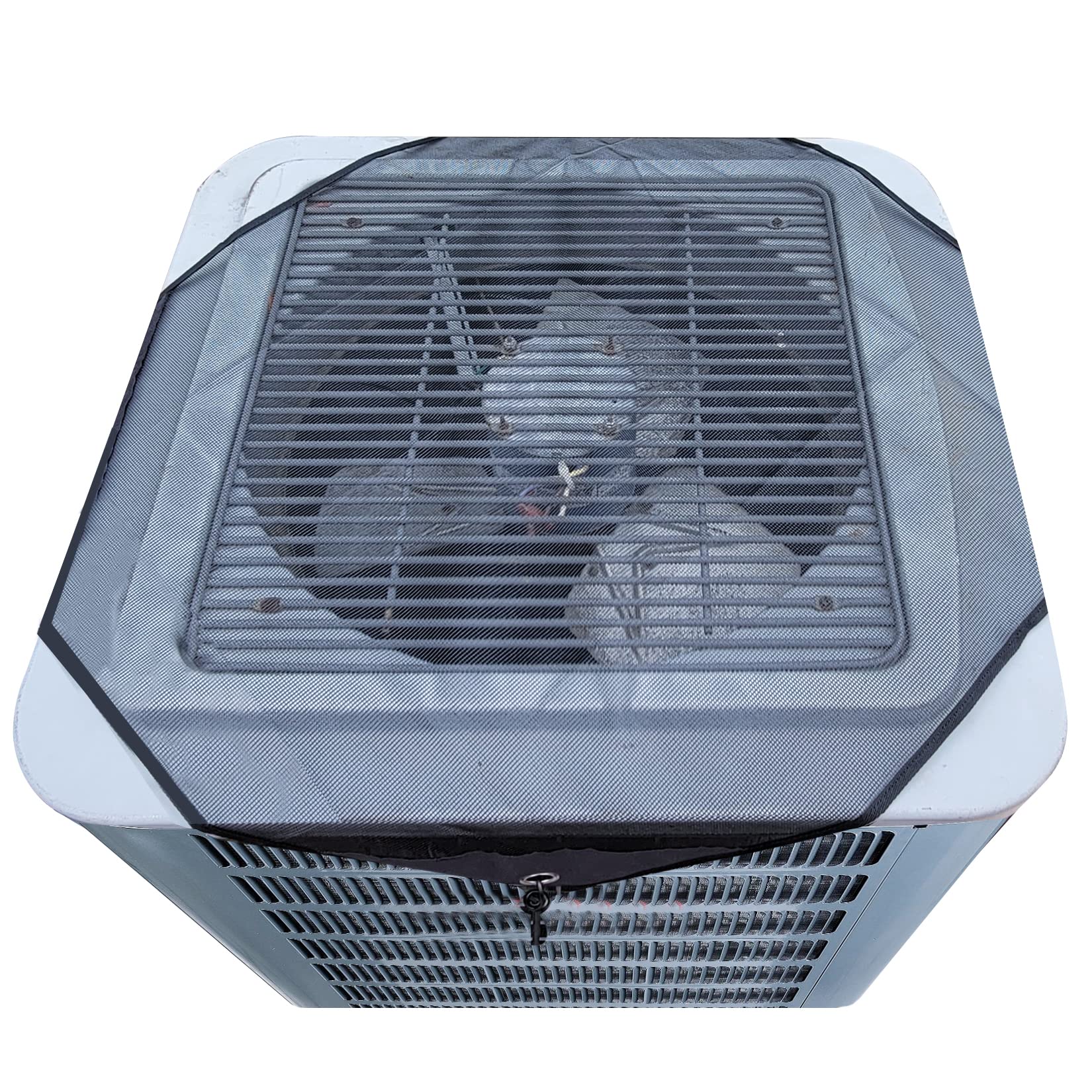Yanroom Central Air Conditioner Covers for Outside Units Central Conditioning Mesh Cover All Season Top Universal Outdoor AC Cover Leaf Guard Covers Defender (Mesh, 32 x 32 inch)