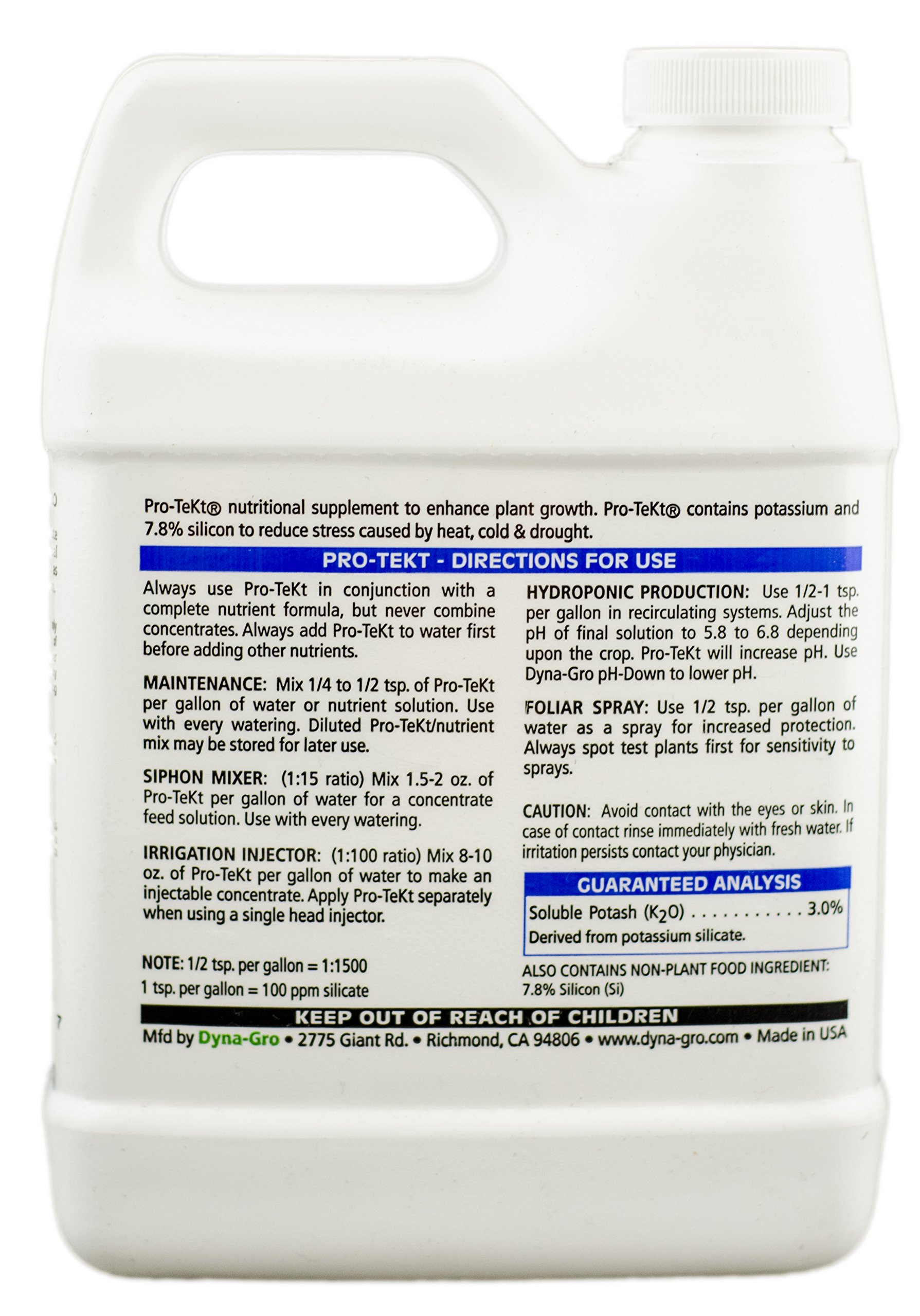 Dyna-Gro® Pro-Tekt® 0-0-3 Silicon Supplement for Plants, 1 qt