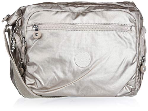 Kipling Women's Gabbie Crossbody, Lightweight Everyday Purse, Casual Shoulder Bag, Metallic Glow