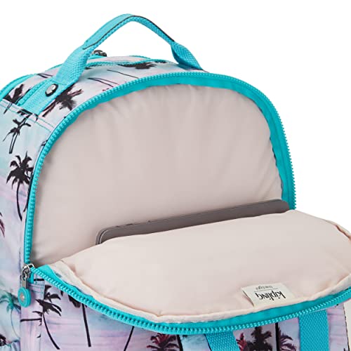 Kipling Women's Seoul Extra Large 17β Laptop Backpack, Durable, Roomy with Padded Shoulder Straps, School Bag, Shadow Palm PRT, 34.5''L x 45''H x 23''D