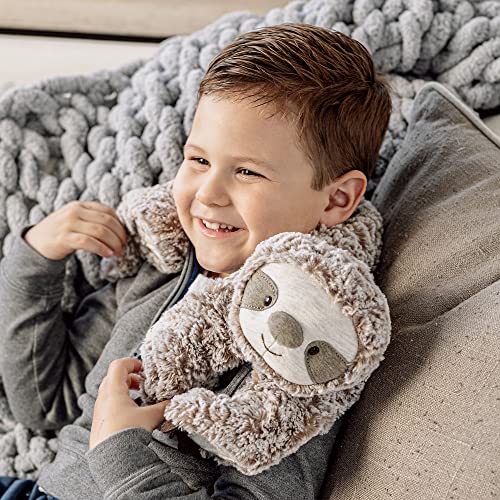 DEMDACO Heartful Hugs Sloth Brown 6 Inch Weighted Neck Wrap Plush Stuffed Animal