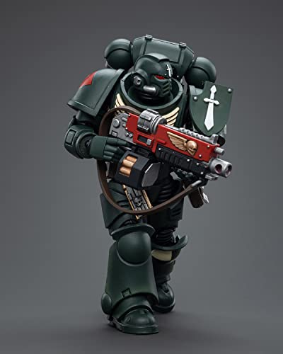 Pipigirl JoyToy Warhammer 40K Space Marine Genuine License 1/18 Soldier, Dark Angels Intercessors, 4inch Models Space Marines Action Figures Kits (Sergeant Rakiel)