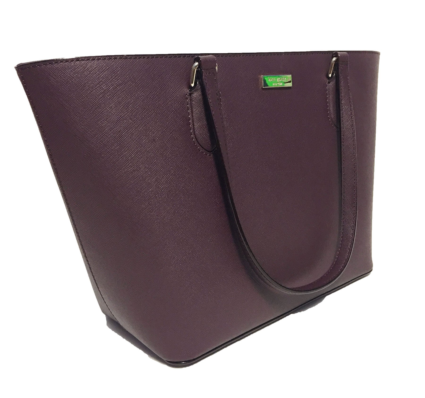 Kate Spade Laurel Way Small Dally Leather Tote Bag Mahogany Wine
