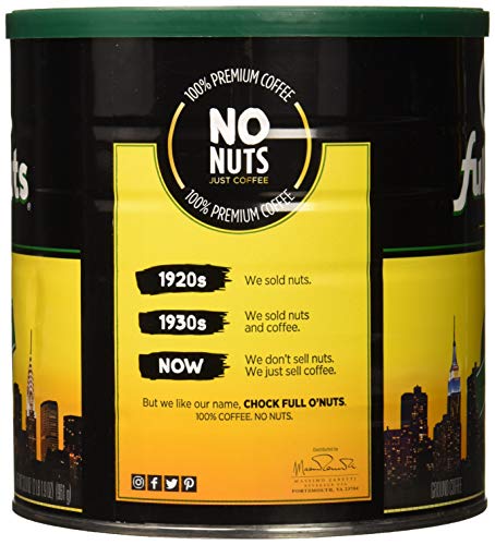Chock Full O Nuts Decaffeinated Coffee, 33.9 Ounce