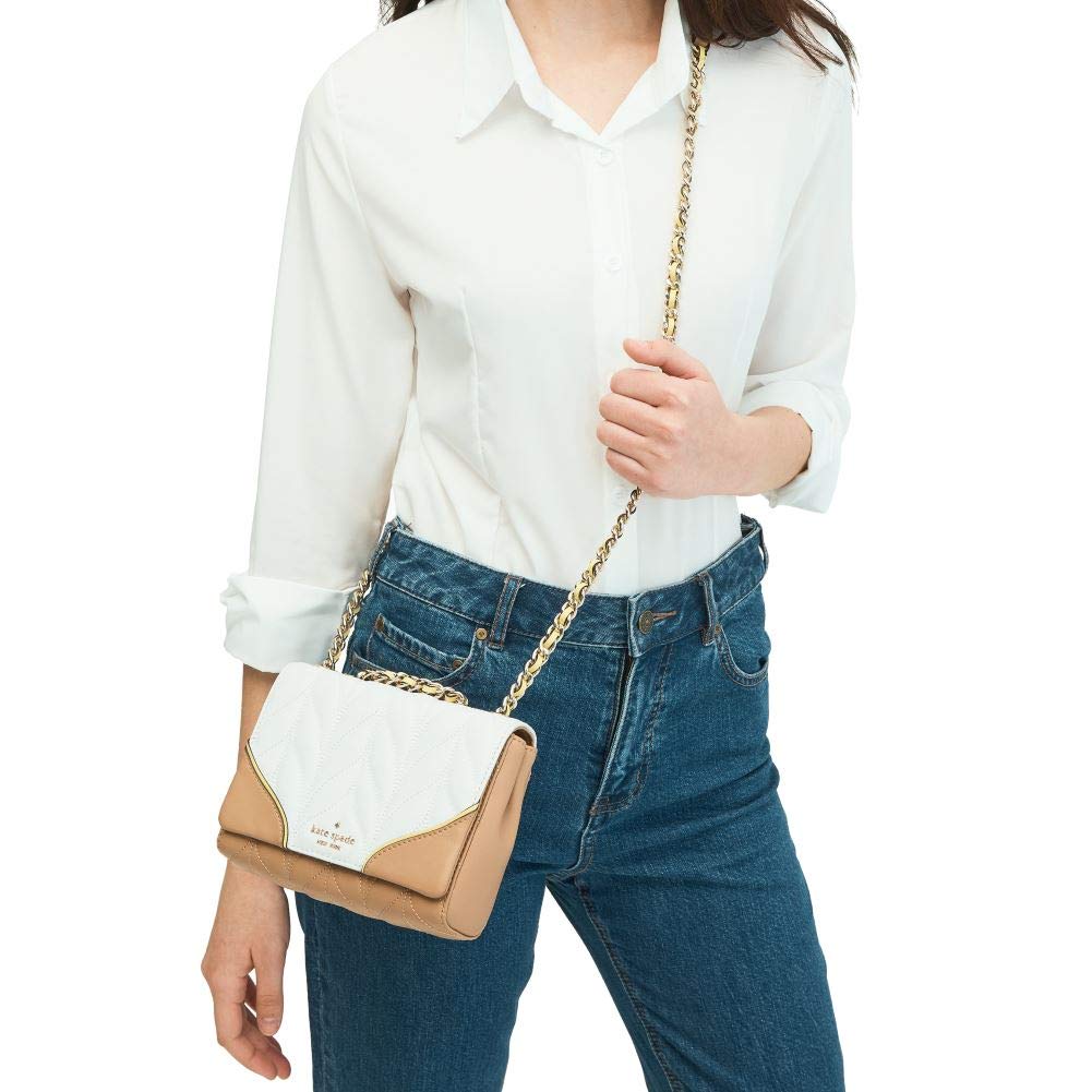 Kate Spade New York Briar Lane Quilted Mini Emelyn Women’s Shoulder Bag (White Dove Multi)