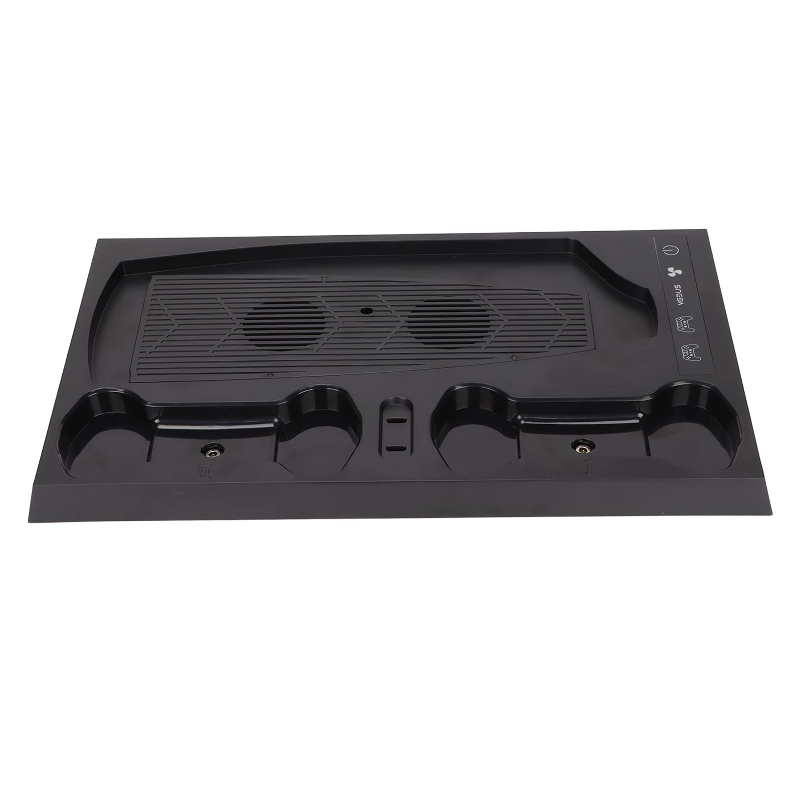 Cuifati Game Console Cooling Fan Stand, Multifunction Cooling Stand for PS5 Cooling Stand with Dual Fast Charging Station