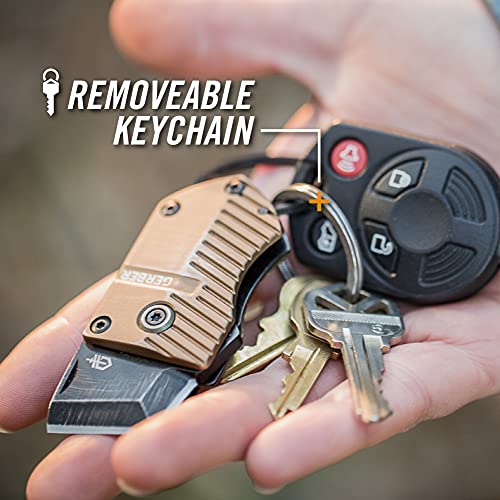 Gerber Gear 30-001691 Key Note Compact Keychain Knife, 1 Inch blade, Black