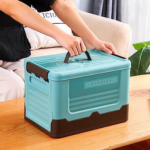 degtnb Large Capacity Heat Resistant Plastic Folding Storage Box - Toys Organizer Holder, Ideal for Home