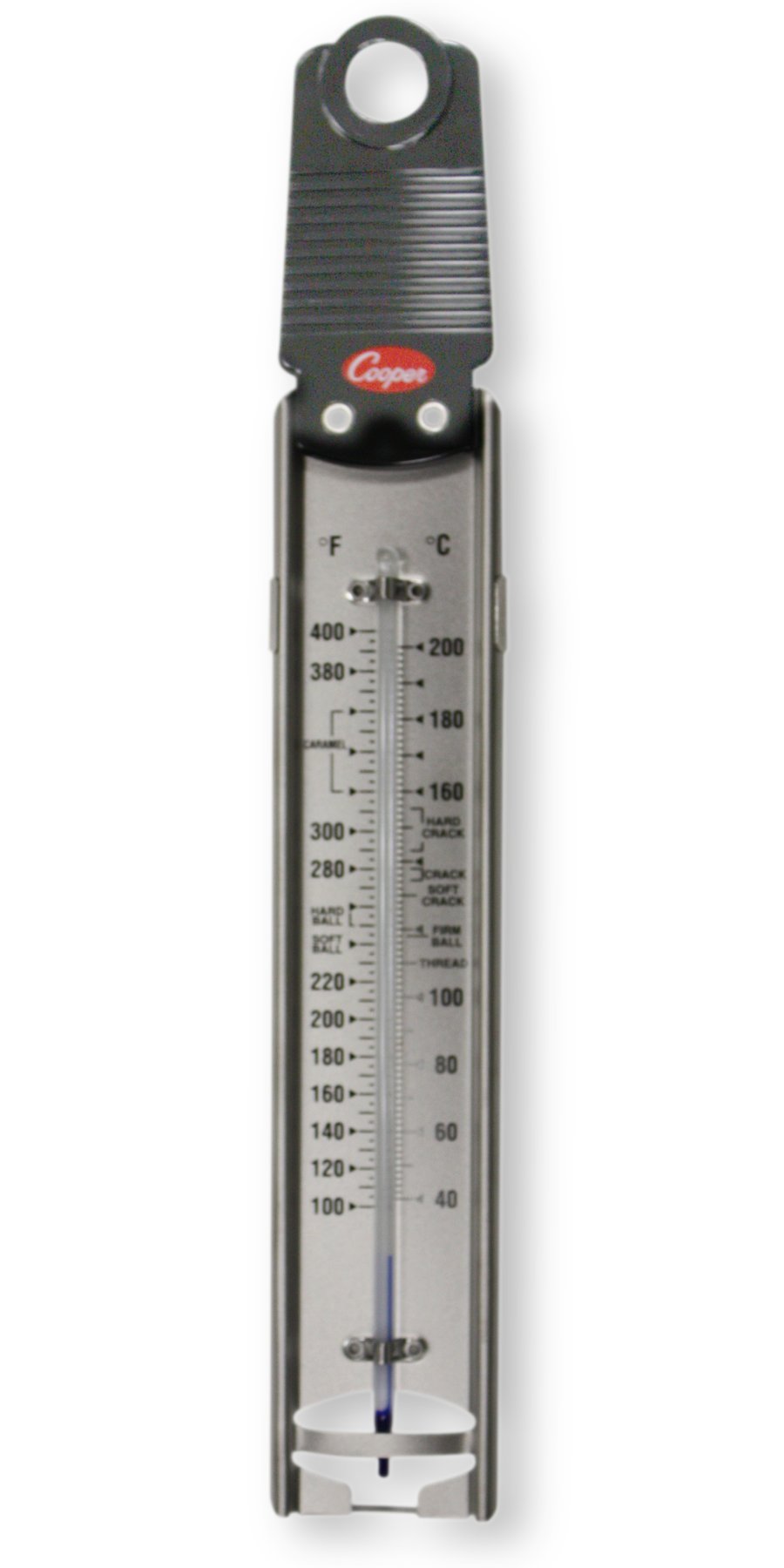 Cooper-Atkins 329-0-8 Glass Tube Bi-Metals Candy Deep-Fry Paddle Thermometer, 100 to 400 Degrees F Temperature Range