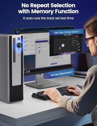 Meatanty Metal Tiny Mouse Jiggler, USB Mouse Mover Undetectable, Automatic Shaker with Separate Mode and ON/Off Buttons, Mouse Moving Device LED Screen, Wiggler Giggler Keep Computer/PC/Laptop Awake