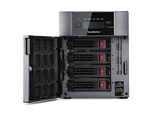 BUFFALO TeraStation 5410DN Desktop NAS 24TB (4x6TB) with HDD NAS Hard Drives Included 10GbE / 4 Bay/RAID/iSCSI/NAS/Storage Server/NAS Server/NAS Storage/Network Storage/File Server